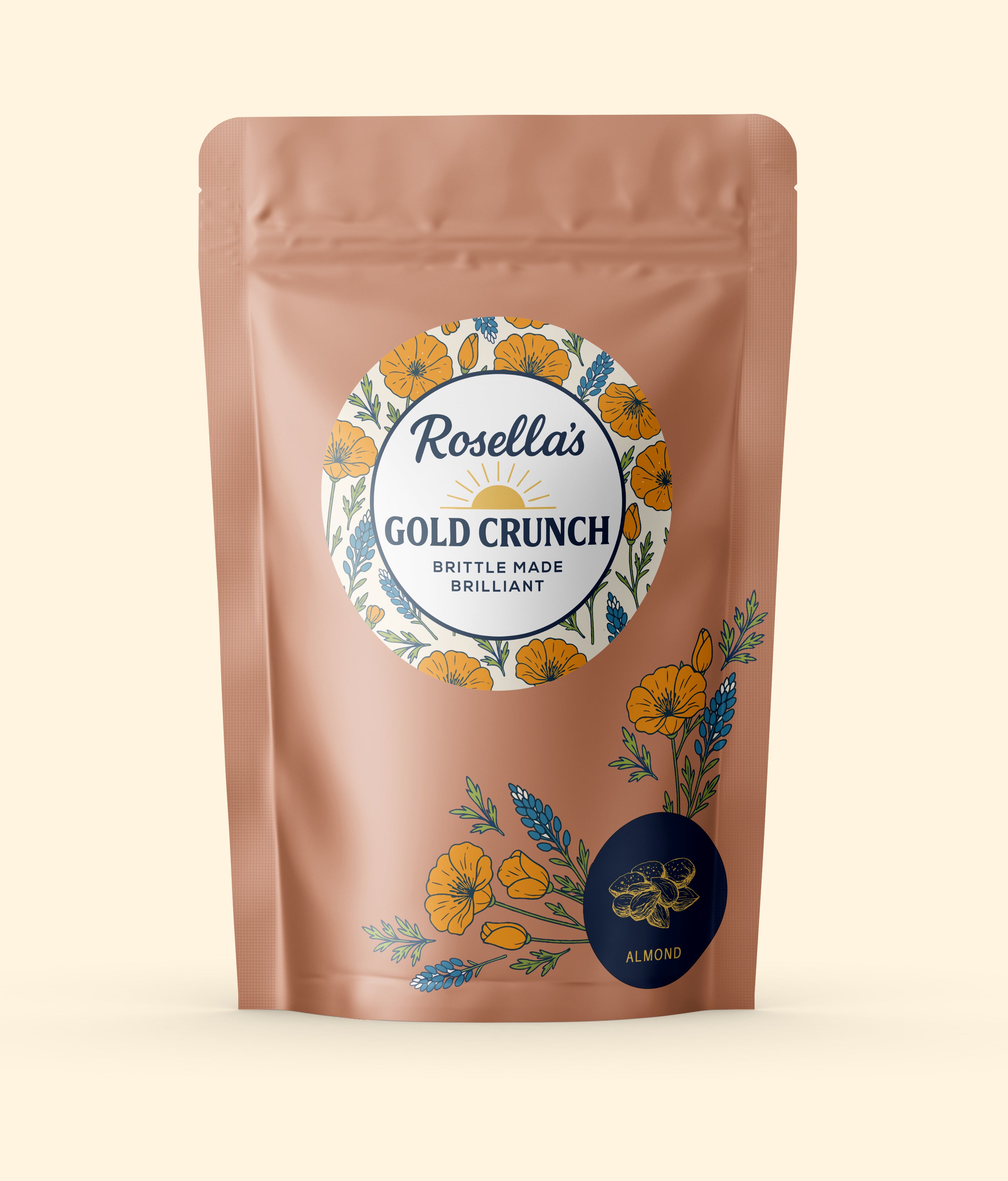 ALMOND BRITTLE – Rosella's Gold Crunch